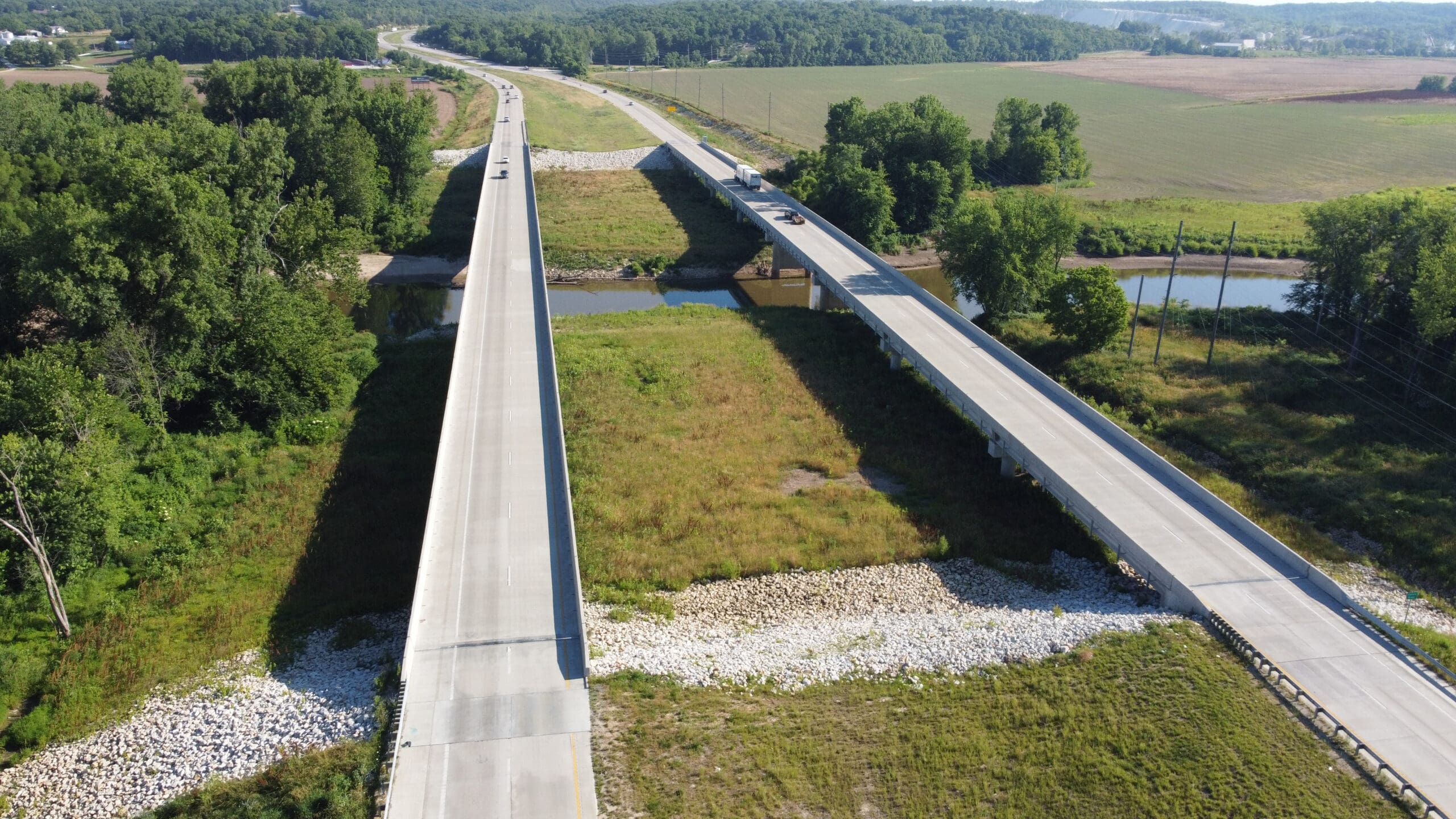 MoDOT Route 61 Troy Bridges- KCI ConstructionKCI Construction